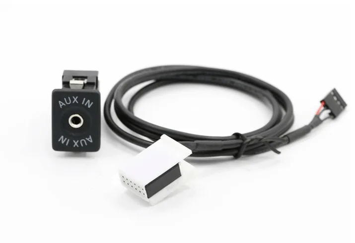AUX IN SWITCH BUTTON + CABLE Wire harness For Volkswagen VW Passat CC B7 TIGUAN POLO TOURAN 16D ...