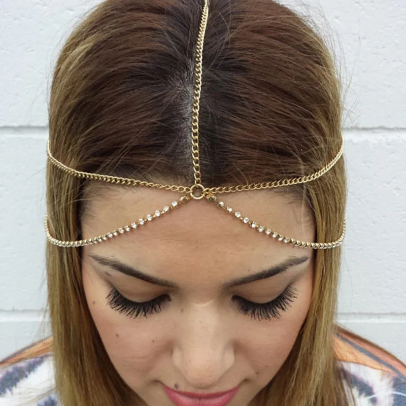 Hot selling Forehead Jewelry New Fashion Rhinestone Head Chain For ...