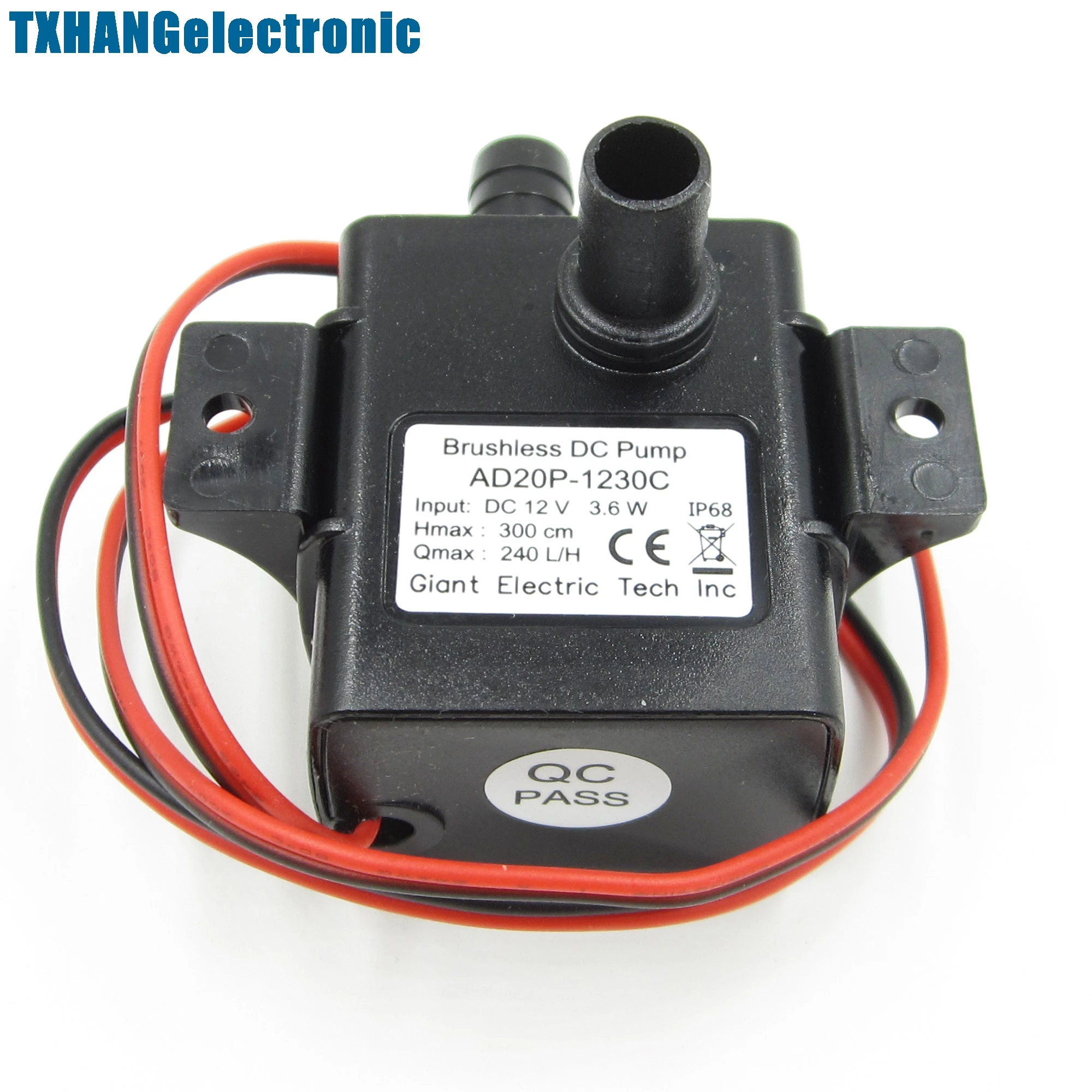 DC12V 3m 240L/H Ultra Quiet Brushless Motor Submersible Pool Water Pump ...