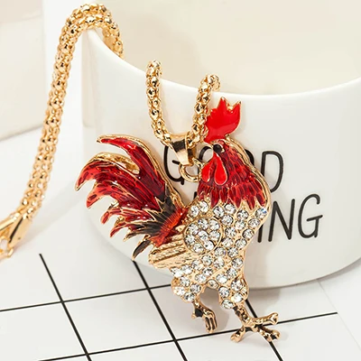 New style chicken chain long necklace chicken jewelry hot sales on ...