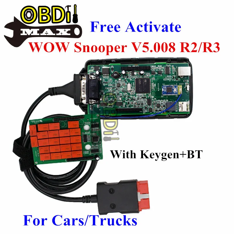 WOW Snooper V5.008 R2/R3 With Bluetooth Keygen For Car/Truck Better ...