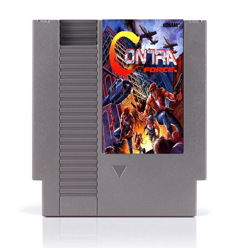 Contra Force 8 Bit Game Card for 72 Pins Game Players-in Memory Cards ...