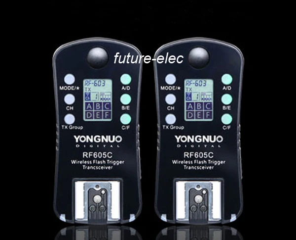 YongNuo Upgraded RF 605=RF 603+RF 602 Wireless Remote Flashes Trigger ...