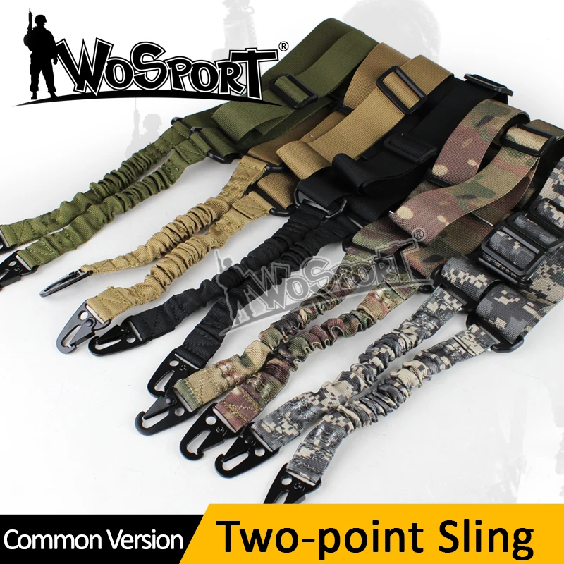 WoSporT Tactical Adjustable Two Point Protective CS Safety Sling ...
