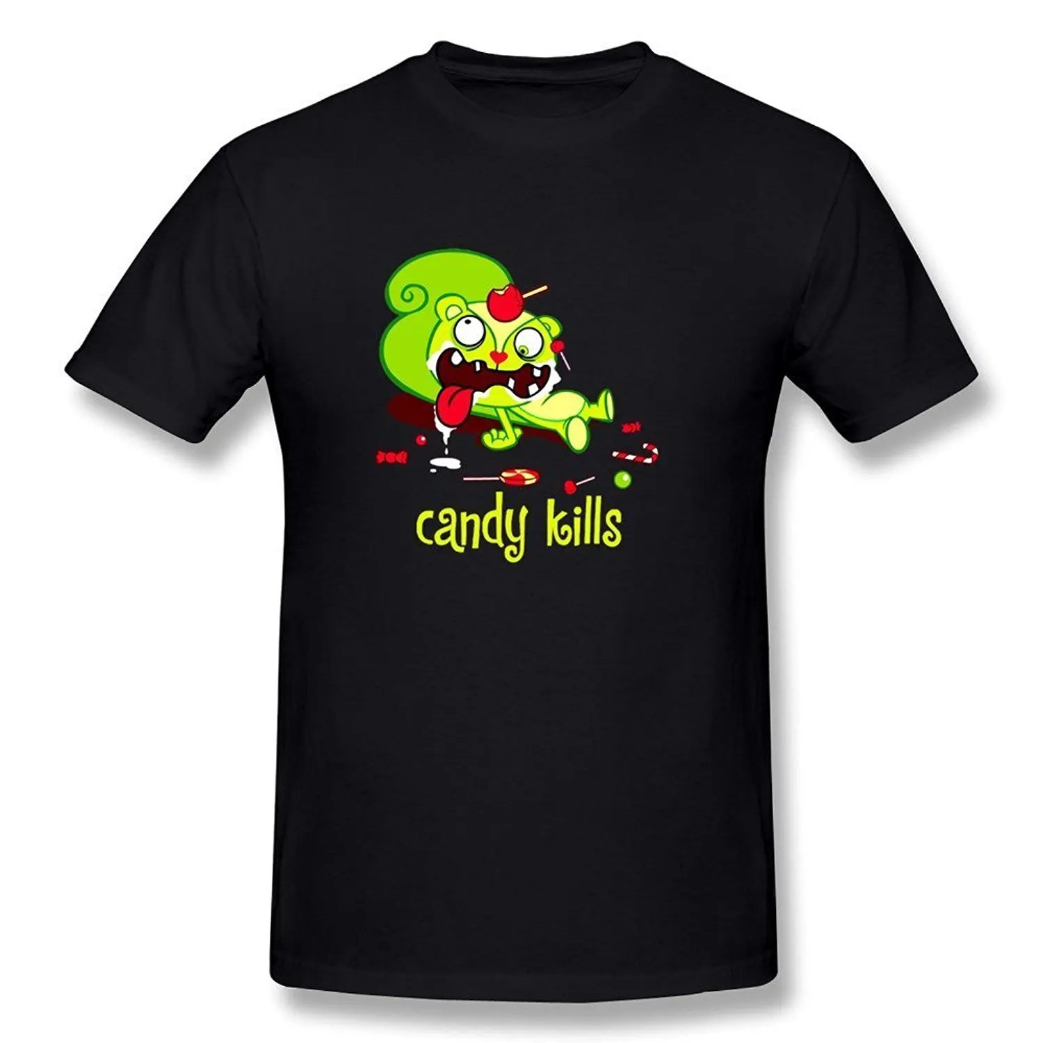 Men's Nutty Happy Tree Friends Candy Kills T Shirt Novelty Anime ...