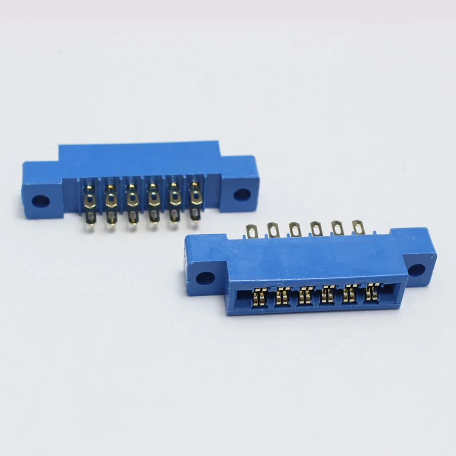 10pcs/lot 805 12p Card Edge Connector 3.96mm Pitch 2x6 Row 12 Pin Pcb ...