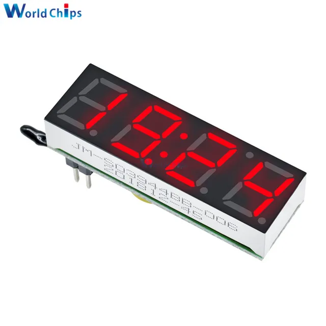 3 in 1 Diy Digital Clock Temperature Voltage Kit DS3231SN 5-30V DC diy electronic Red Blue Green ...