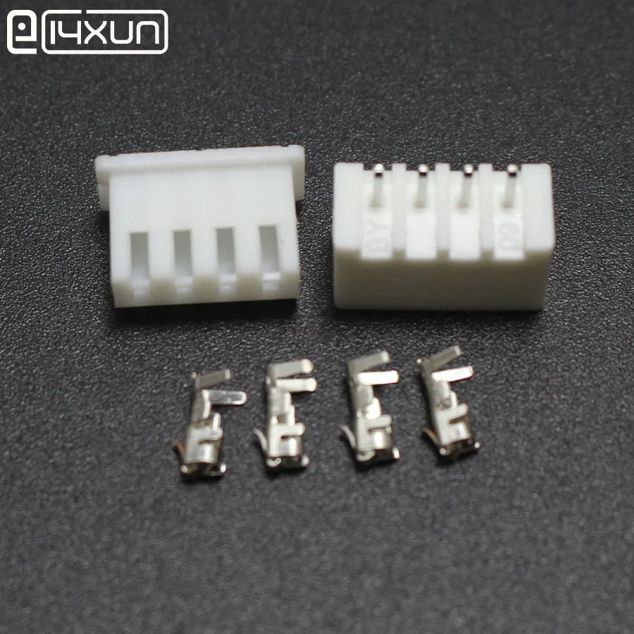 1000sets 2.54mm 4Pin Electronic Terminal Connector Kit XH2.54 4P ...