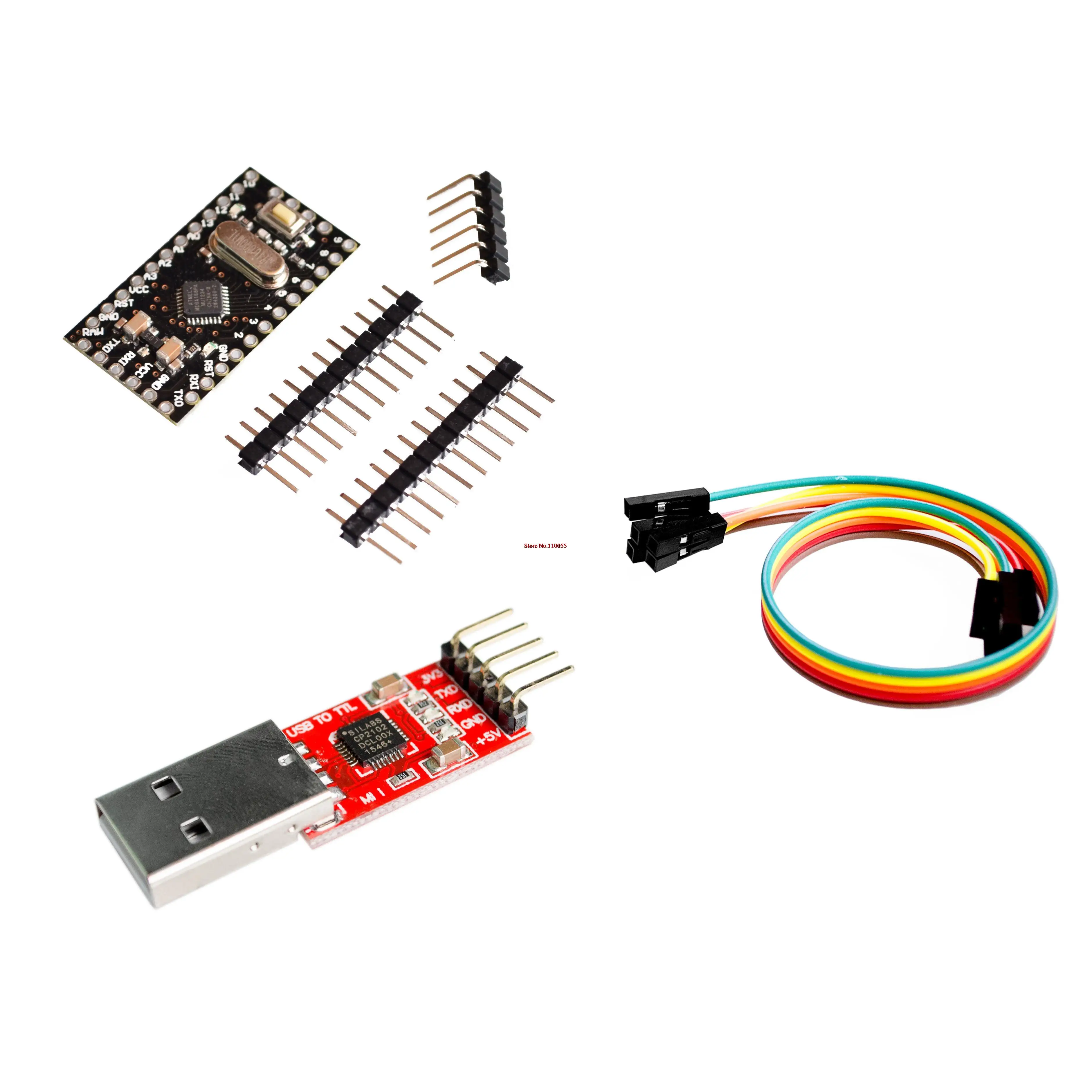 2PCS=1LOT CP2102 Module + 1PCS Pro Mini Module Atmega168 5V 16M ...