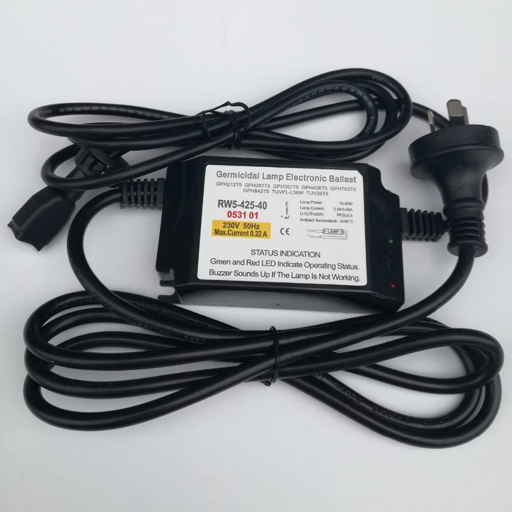 TEPRO RW5-425-40 EPS5-425-40A 40W Germicidal Lamp Electronic Ballasts Aquarium UV Ballast with ...