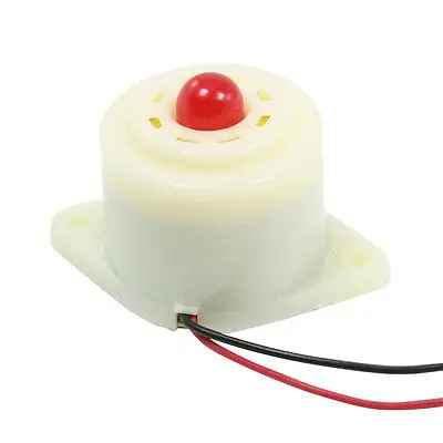 DC 24V Electronic Red LED Flashing Alarm Buzzer Siren 100dB BJ 3|buzzer ...