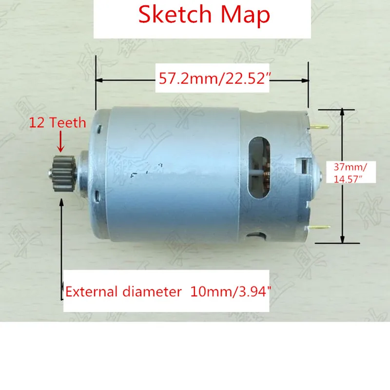 Replacement 12 Teeth DC Motor 14.4V For BOSCH GSR14.4V PSR14.4LI 2|for ...