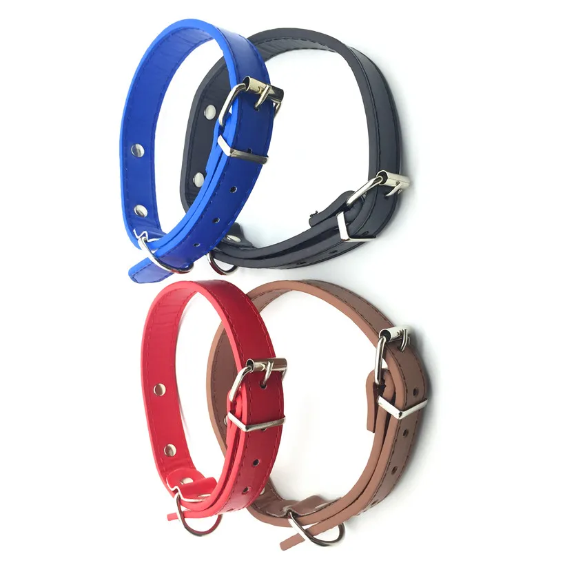 Collar De Piel Sintética Para Perro Conjunto De Cuello Para Mascotas