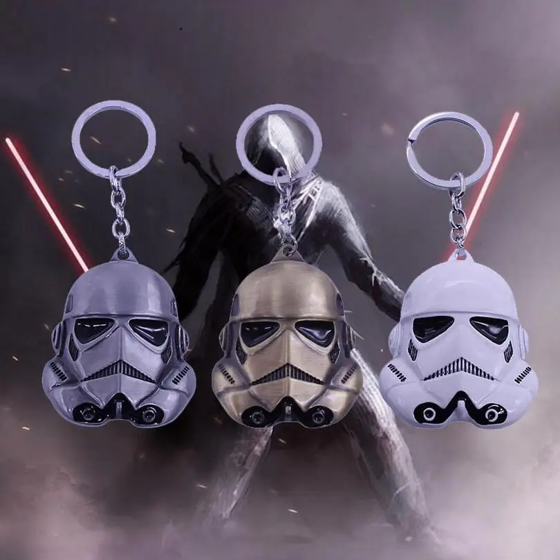 3 colors Star Wars Keychain 6.4 cm StormTrooper Helmet storm trooper ...