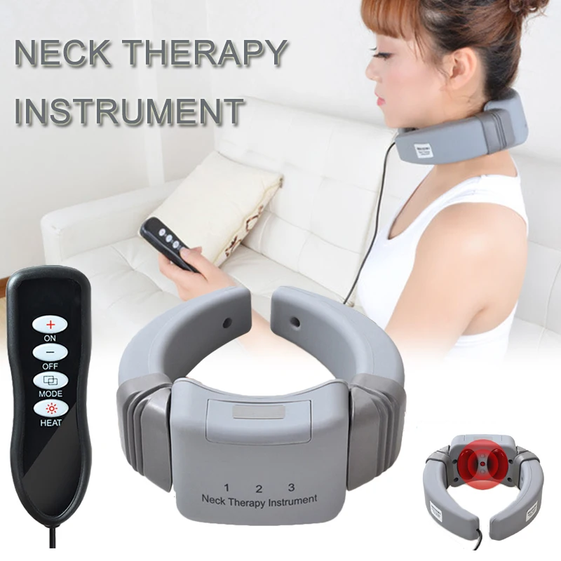 Electric Pulse Neck Therapy Instrument Cervical Vertebra Acupuncture Treatment Decive Back