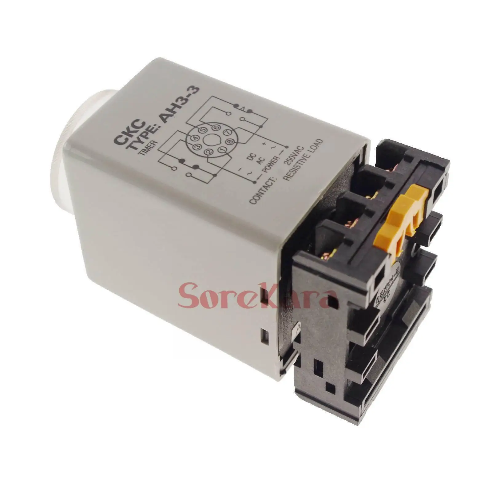 1 60sec 3 60min 3A Power OFF Power ON Adjustable Time Delay Relay Timer ...