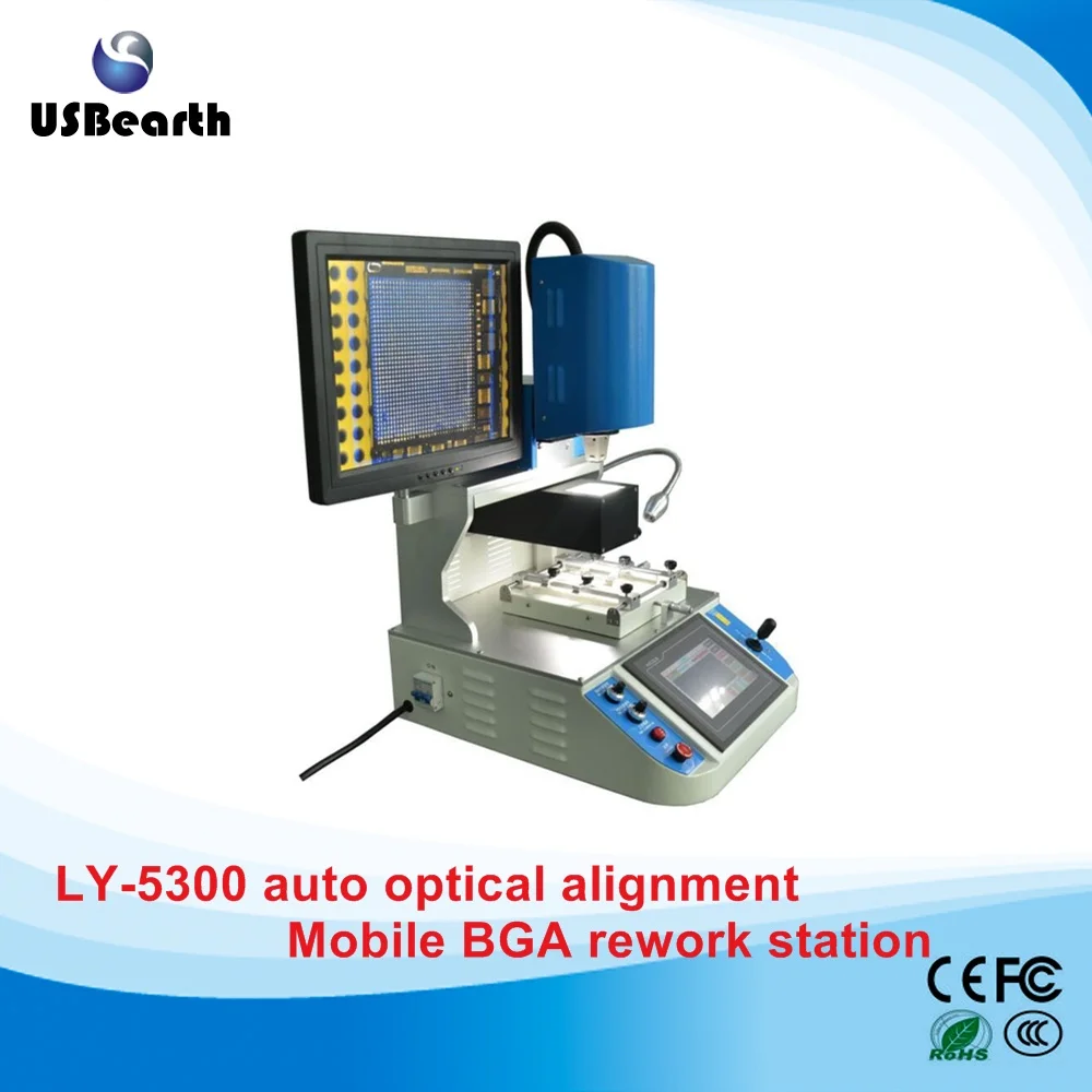 Automatic Mobile Rework Station LY 5300 BGA Reball Machine with optical ...