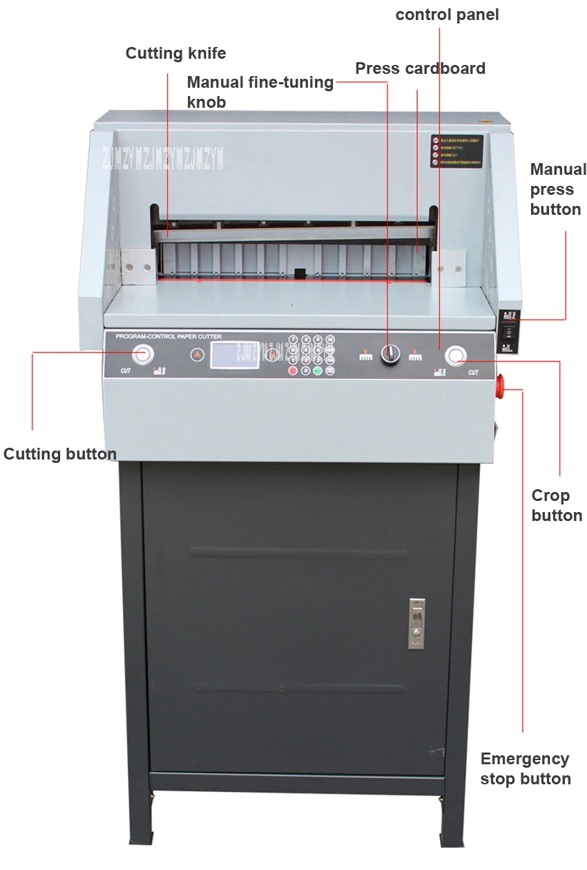 Electric Digital Paper Cutter E460r Automatic Paper Guillotine Cutting ...