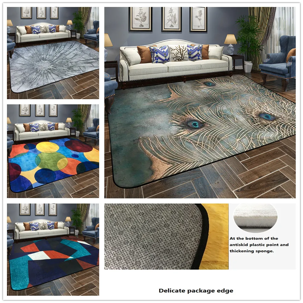 Brief European Style Carpets For Living Room Home Bedroom Rugs And ...