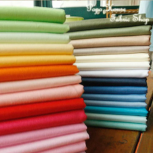 Free shipping 160cm x 50cm solid color fabric twill cotton thin cloth ...