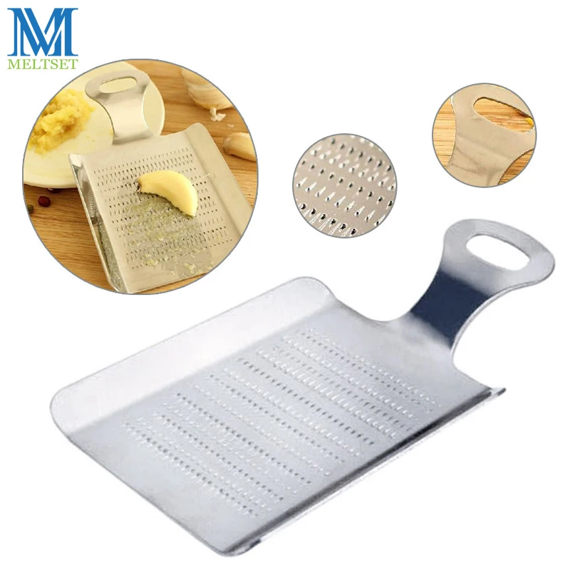 Meltset Stainless Steel Garlic Ginger Press Crusher Food Mill Vegetable ...