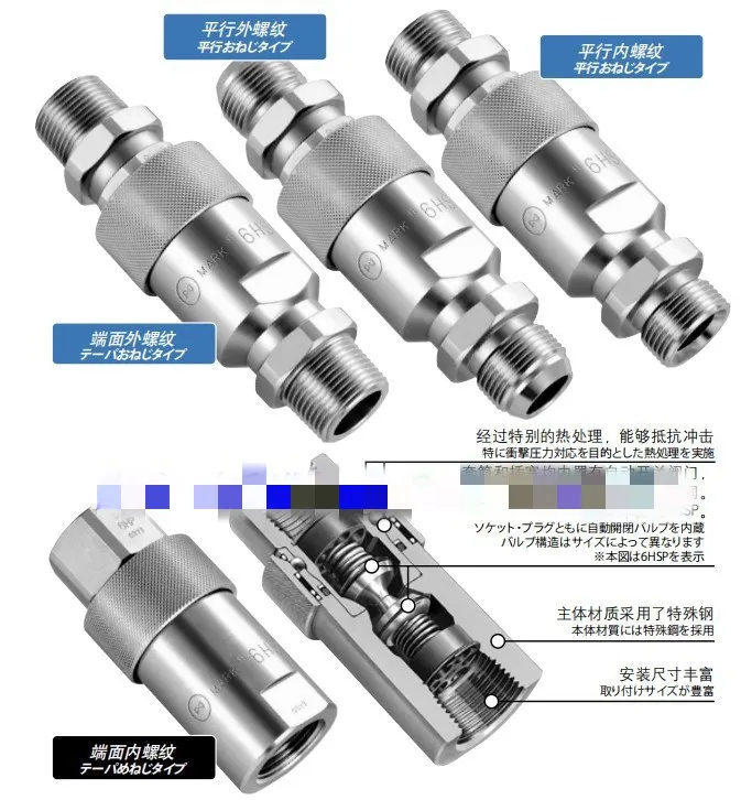 Conector rápido CUPLA para Nitto 2HP/2HS R .3HP/3hs r. 4HP/4HS R .6HS ...