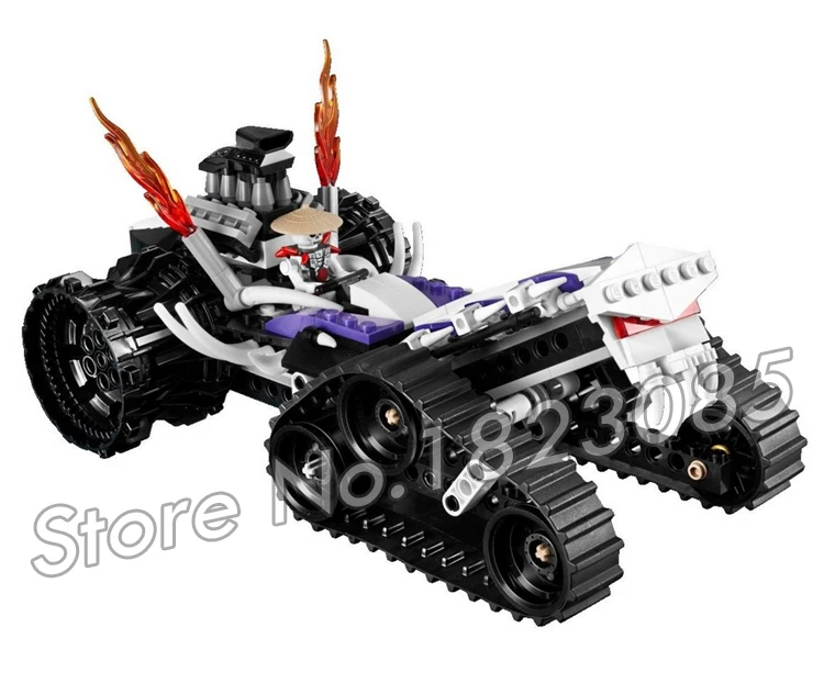 295pcs Ninja Turbo Shredder Golden Scythe Silver sword 9732 Model ...