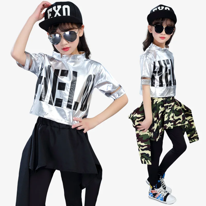 Fashion Children Girls Dance Costumes For Jazz Costume Hip Hop Kids ...