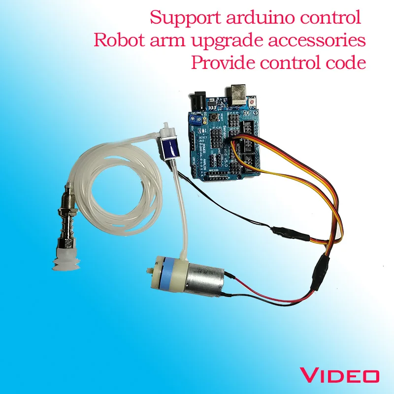 Robotic arm vacuum suction pump / can use arduino control \ comes with pwm electronic switch ...