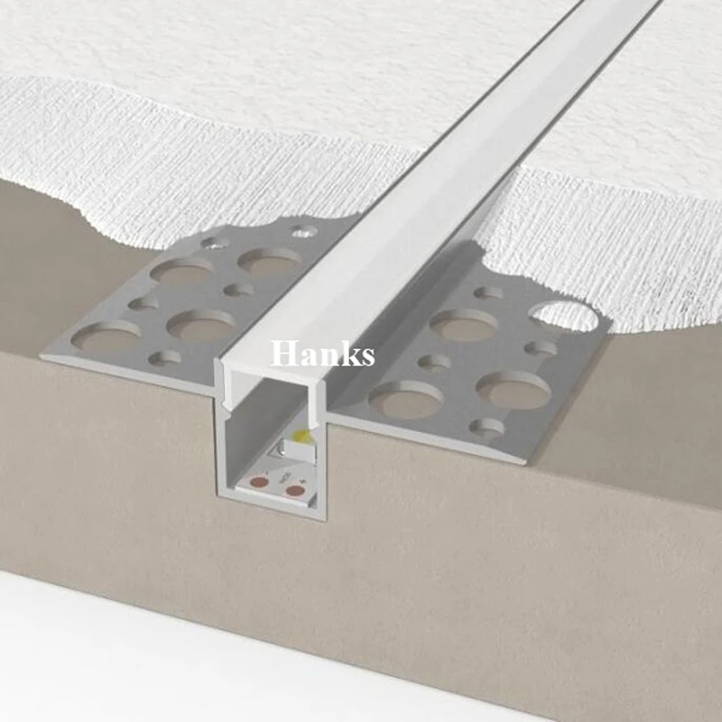 10M(1M/PCS) Trimless Recessed Aluminum Drywall Profile Channel for Wall ...
