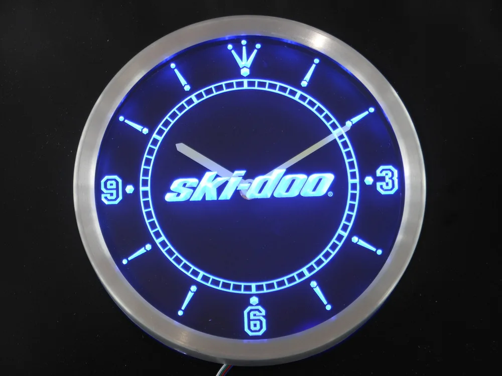 Nc0174 Ski-doo Snowmobiles Neon Light Signs Led Wall Clock - Wall ...