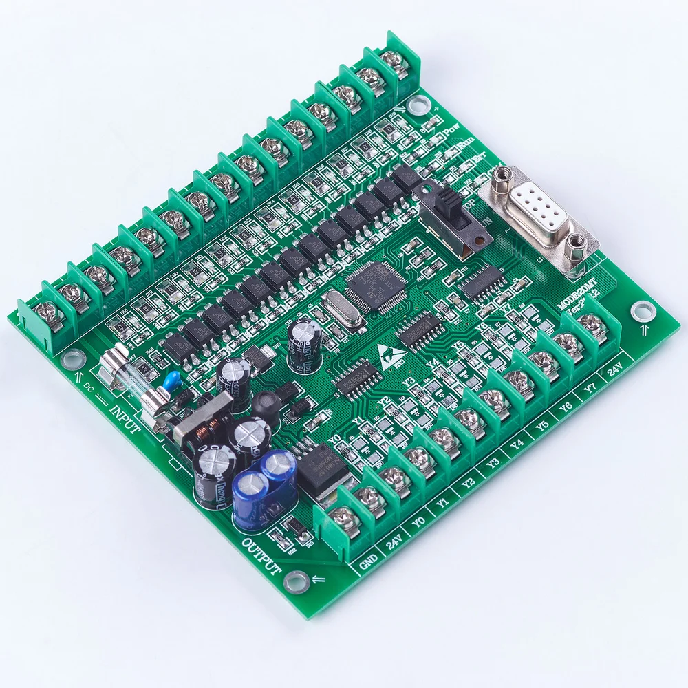 Plc 프로그래머블 로직 컨트롤러 plc FX2N 20MT 온라인 다운로드 STM32 MCU 12 입력 8 트랜지스터 출력 모터 ...