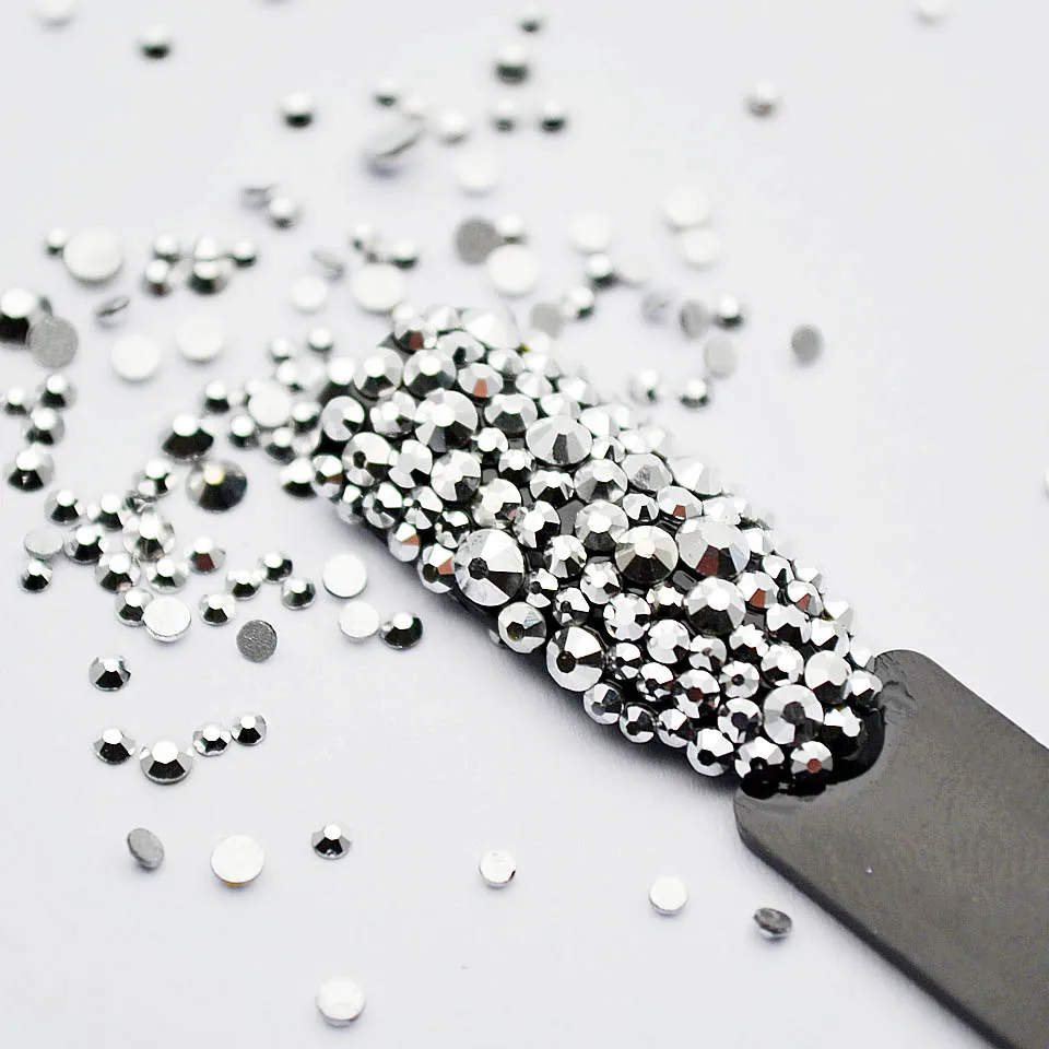 Silver Rhinestones Gems Mix Rhinestones for Nails Art Decorations ...