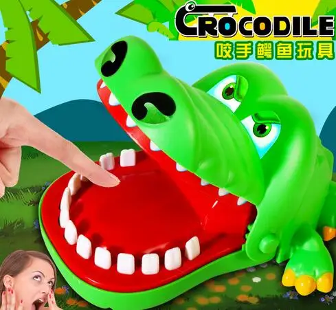 YHlix Jouet crocodile classique pour enfant, jeu de famille, dents, bouche, alligator, main ...