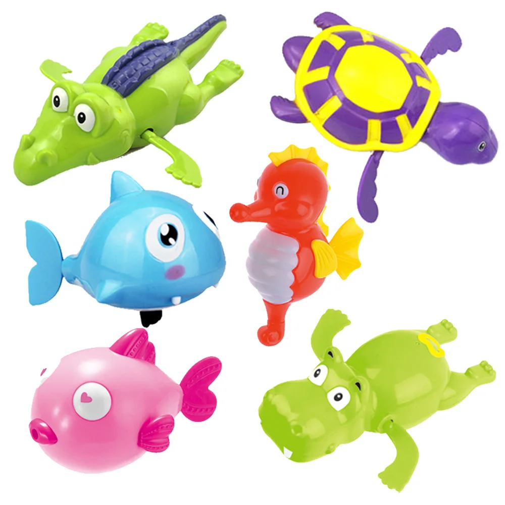 Children Bathing Swim Small Animal Sea Turtle hippocampus Alligator ...