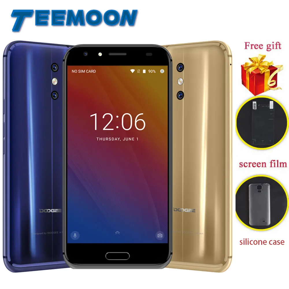 DOOGEE BL5000 Android 7.0 Smartphone 13.0MP 12V2A Quick Charge 5050mAh 5.5'' FHD MTK6750T Octa ...