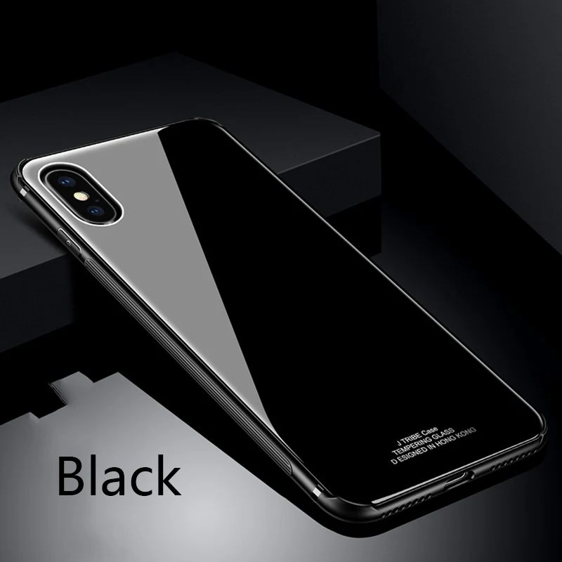 Back Covers For iPhone 6 6S 7 X Tempered Glass Phone Case For iPhone 6 ...