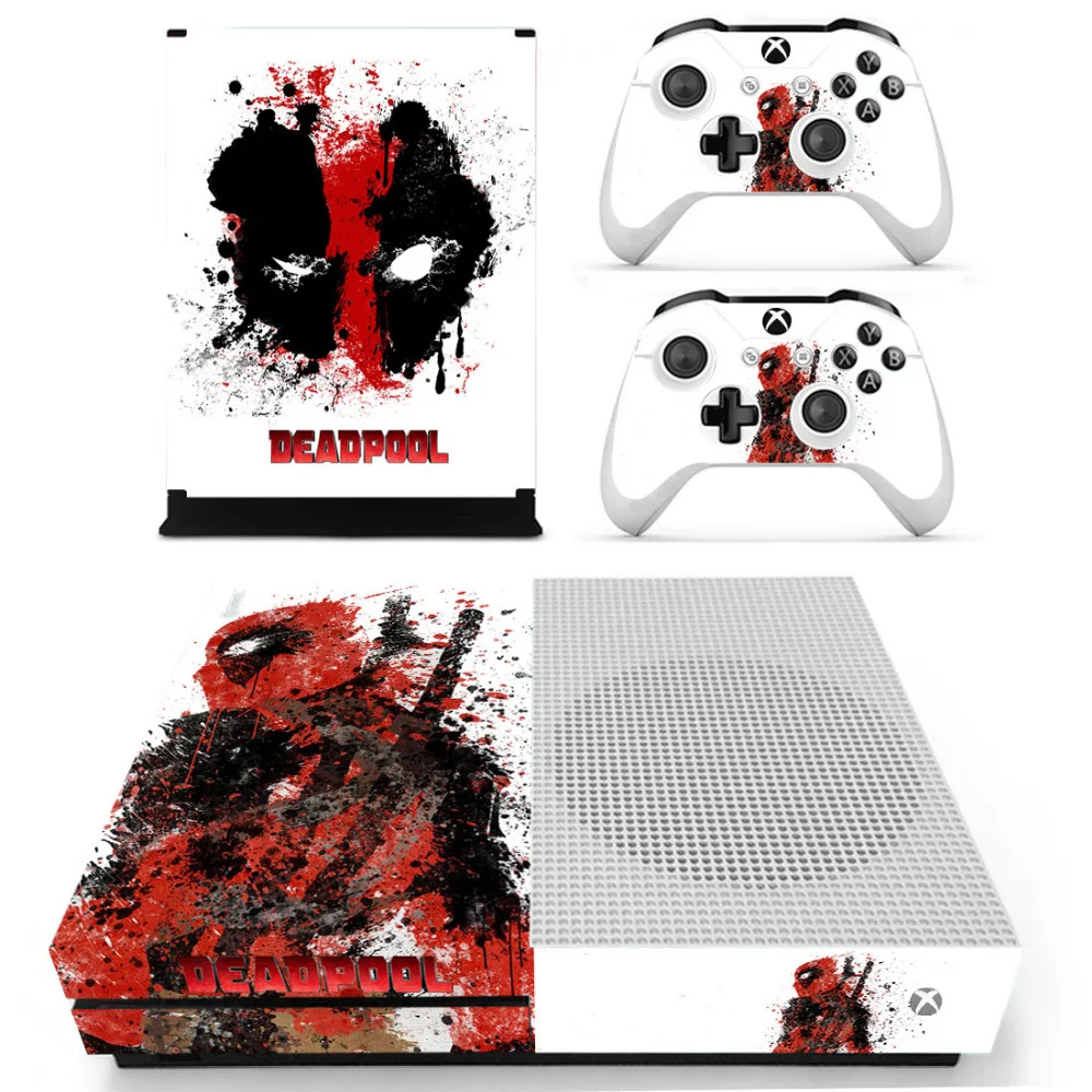 Deadpool Skin Sticker for Microsoft Xbox One S - ConsoleSkins.co