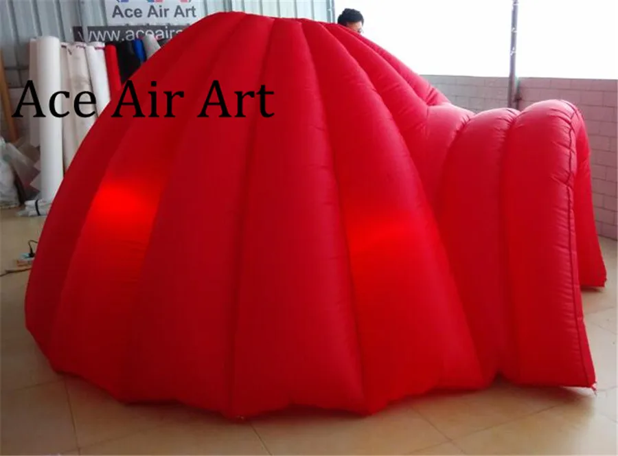 LED Customized red inflatable dome tent,toy igloo for children or ...