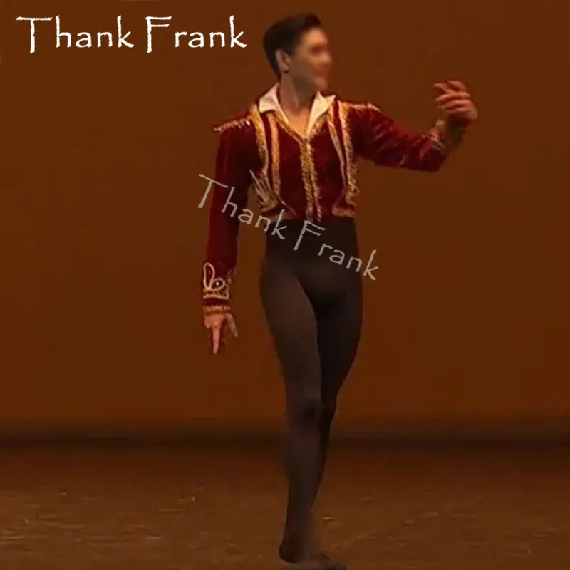 New Custom Made Man Ballet Jacket Tops Male Prince Dance Costumes ...