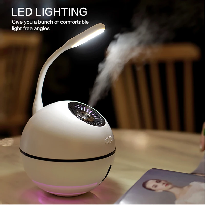 Mini Usb Air Humidifier Essential Oil Diffuser With Mini Air Fan And