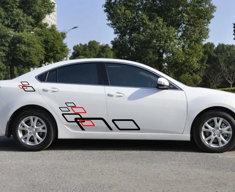 Car Decals Squares Cross Sport Racing 47'' for AXELA Vinyl Side Door ...