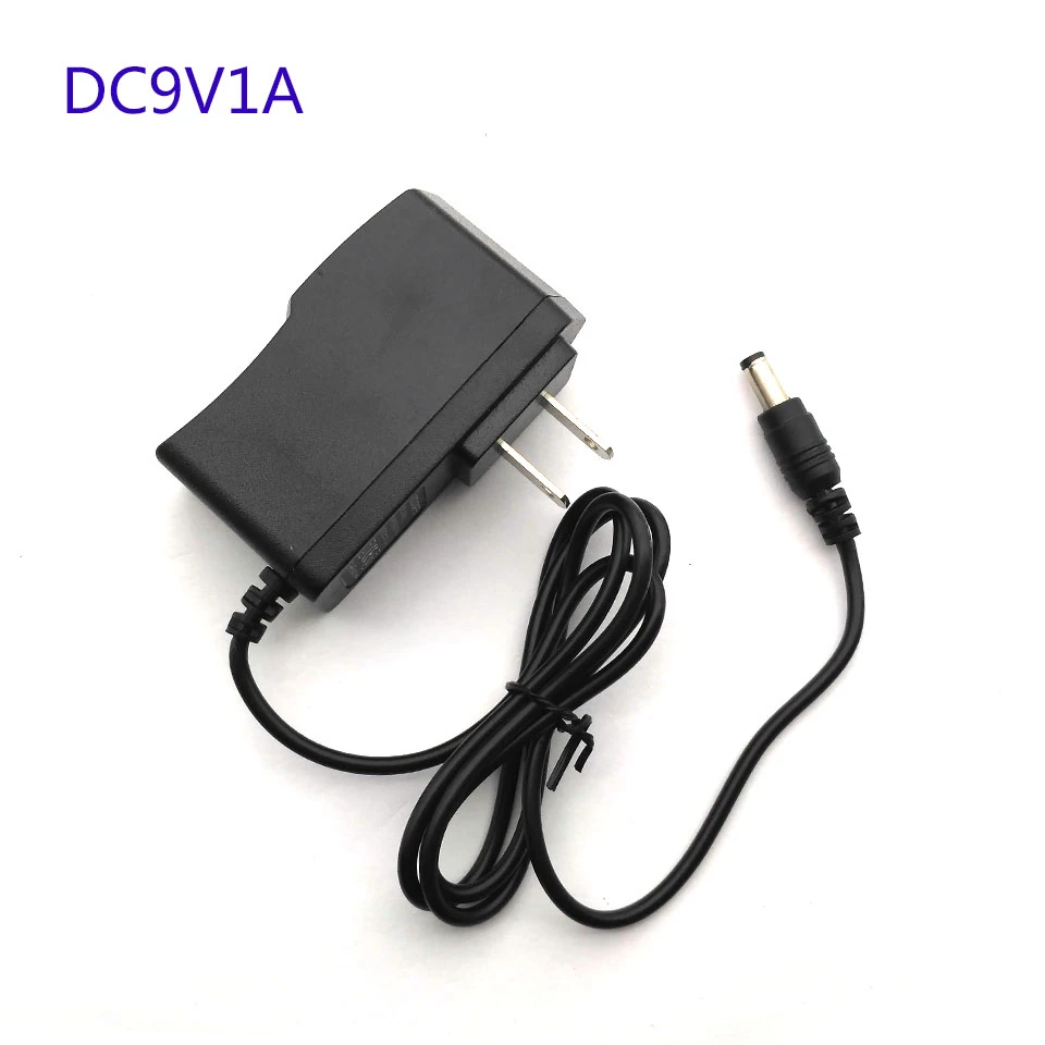 DC 9V1A 9V 1A Power Supply AC 100V 240V Converter Adapter Charger 5.5mm ...