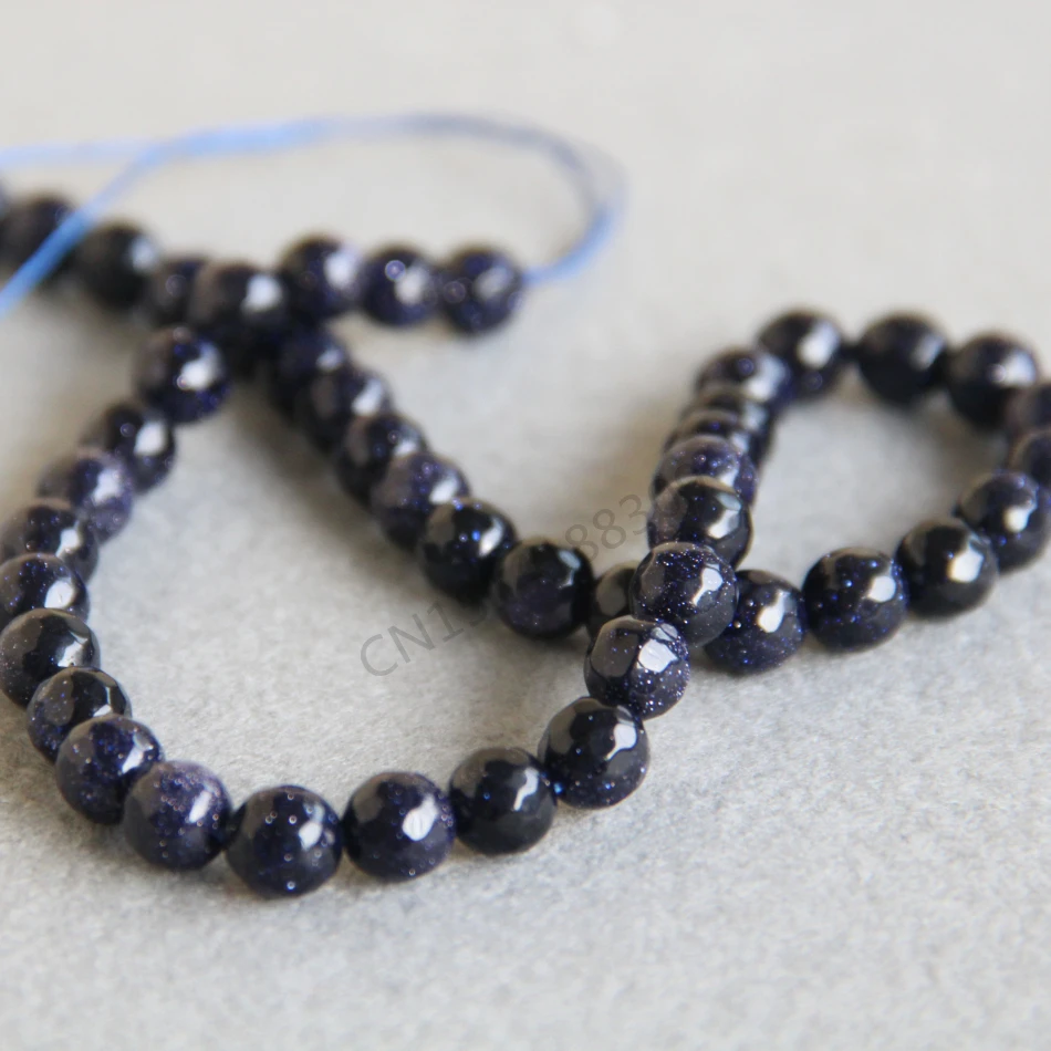 Distinctive 8mm Blue Star Stone Stones Cut Bead Round Shape High ...