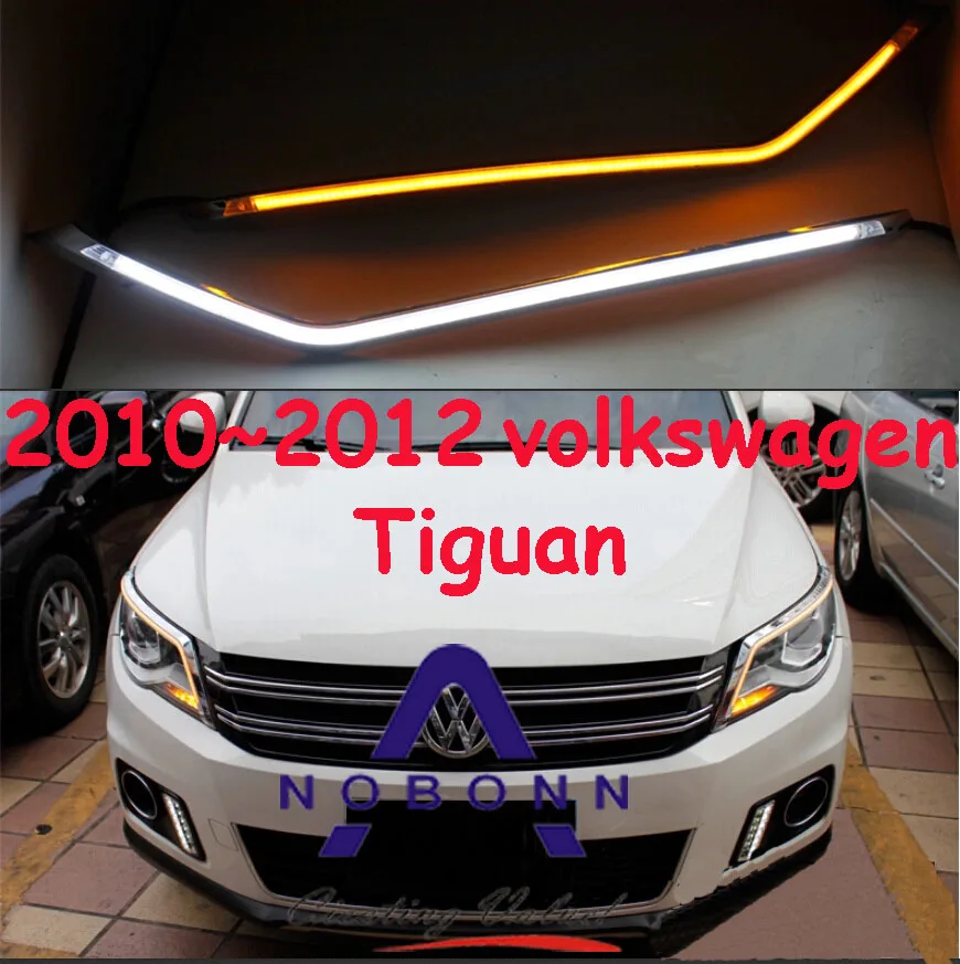 Car styling,Tiguan daytime light,2009~2012,chrome,LED,Free ship!2pcs ...