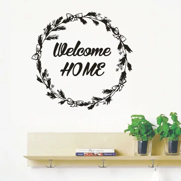 Welcome-Home-Quote-Wall-Decals-House-Interior-Design-Wall-Sticker-New ...