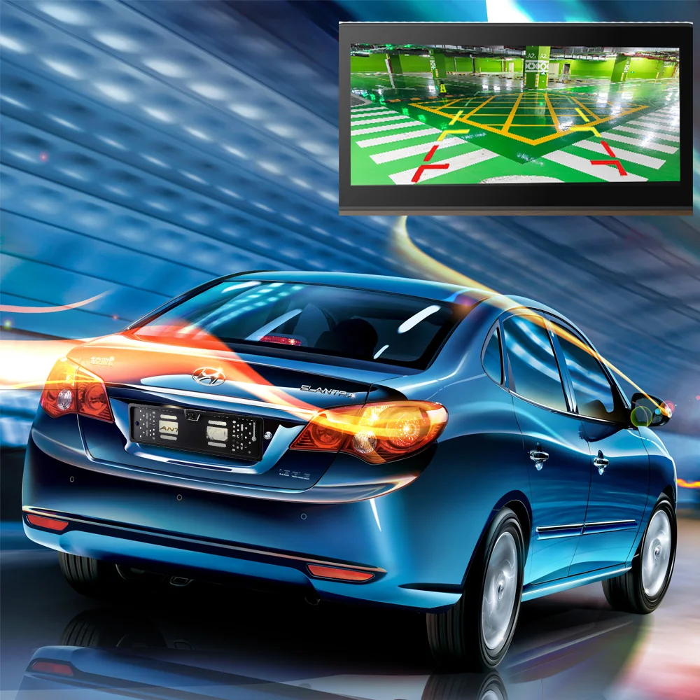 Best Price Podofo Car Rear View Camera EU European Car License Plate ...