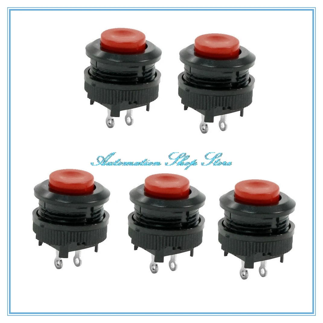 Arcade-Game-Machines-Latching-14mm-Diameter-Red-Cap-Momentary-Push ...