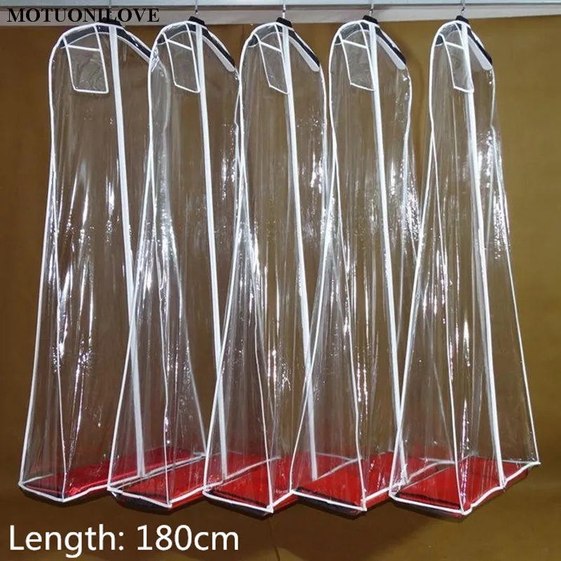 180CM-Transparent-PVC-Dust-Cover-Storage-For-Wedding-Dress-Shop ...