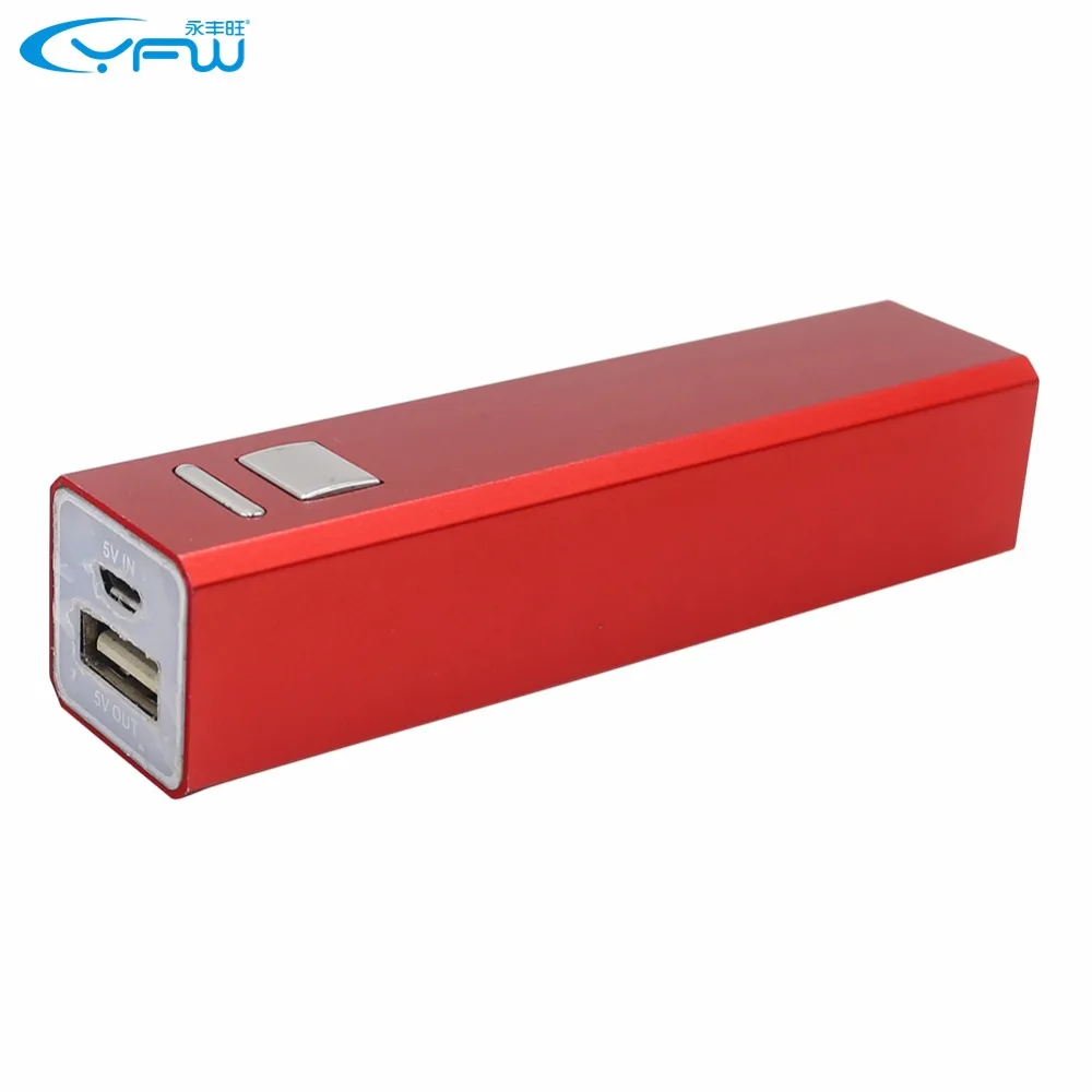 YFW Mini Colorful Power Bank 2600mAh 18650 Portable Power Bank ...
